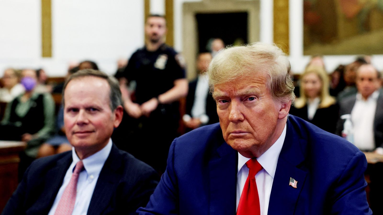 Trump arrives for civil fraud trial closing arguments - hours after ...