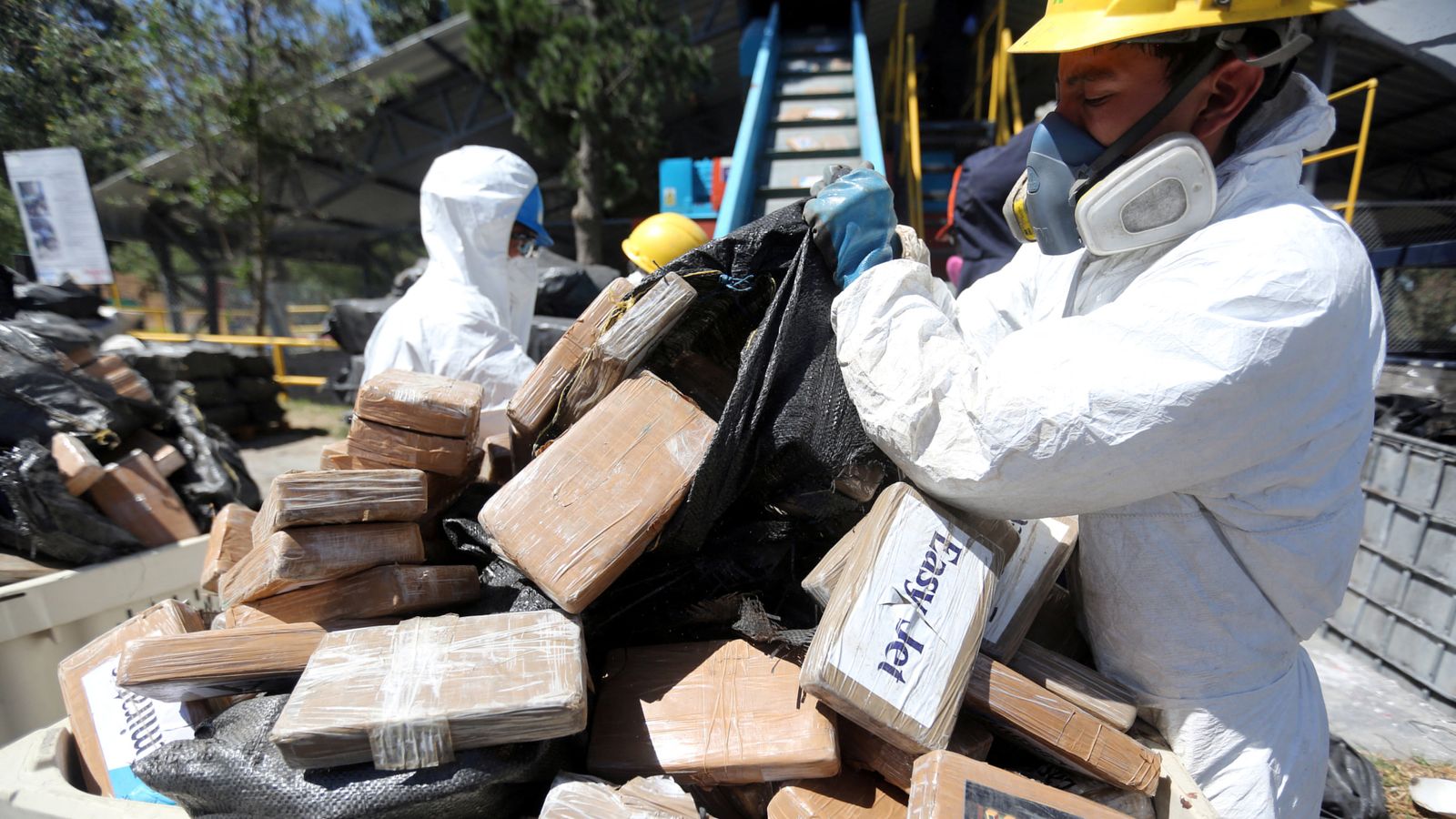 Ecuador: 21.5 tonnes of cocaine destroyed as country battles organised ...