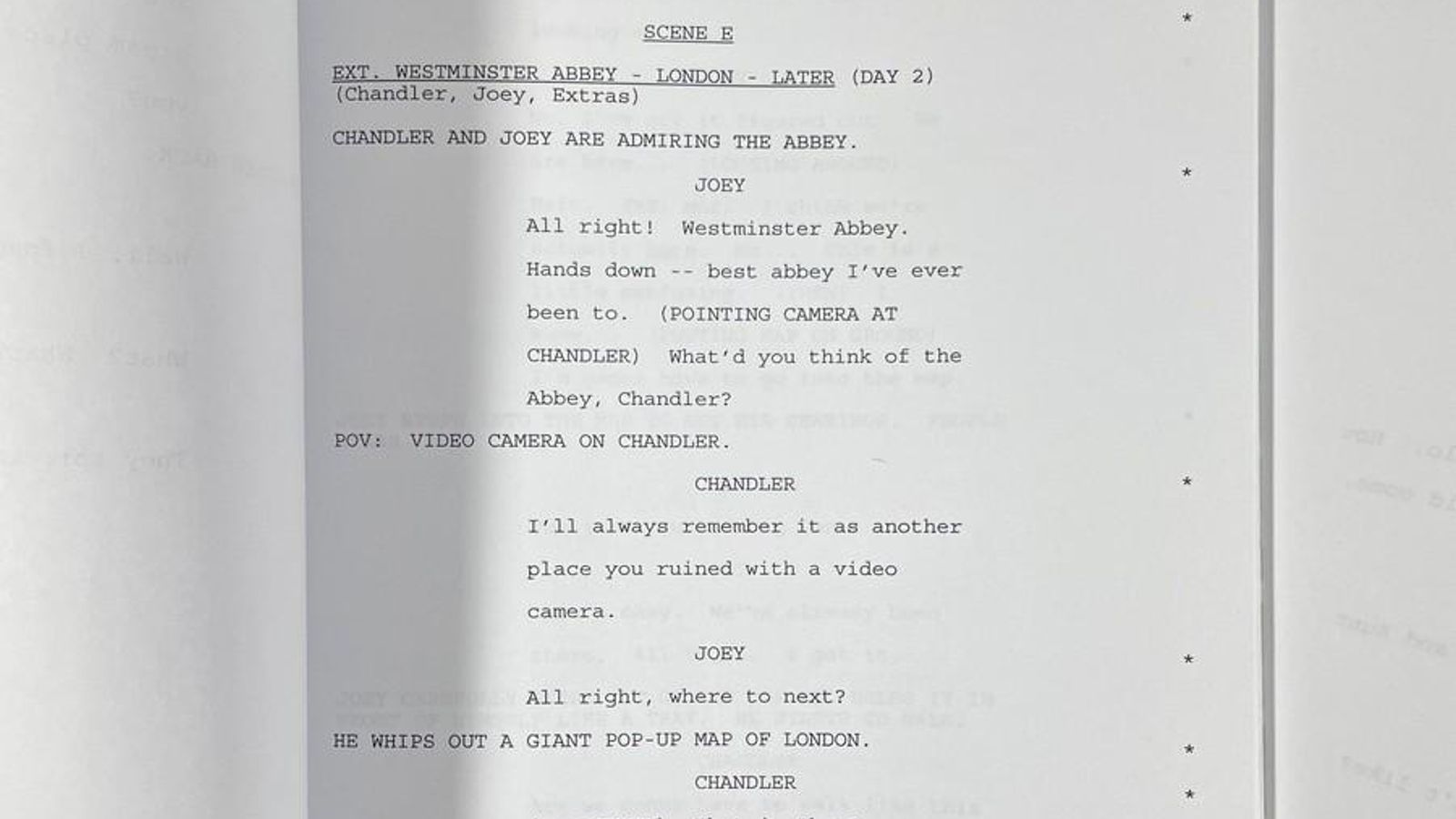 Friends scripts of iconic wedding episodes up for auction - 25 years ...