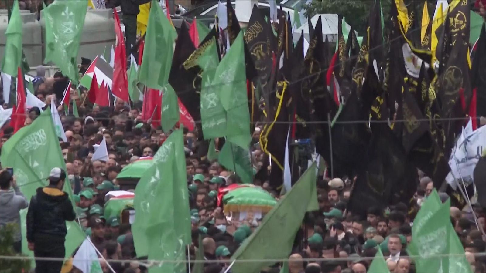 Israel-Hamas war: Thousands attend funeral of Hamas commander killed in ...