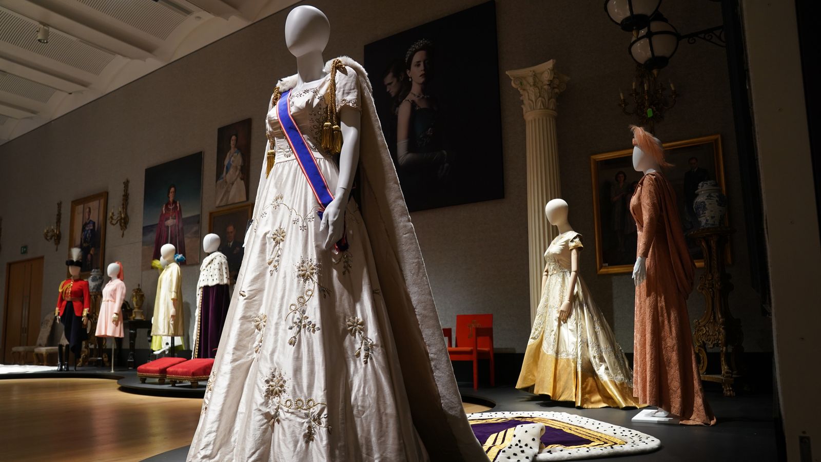 The Crown props: Replicas of Princess Diana's 'revenge dress' and gold ...