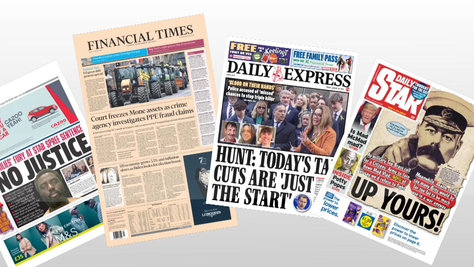 Friday's national newspaper front pages | UK News | Sky News