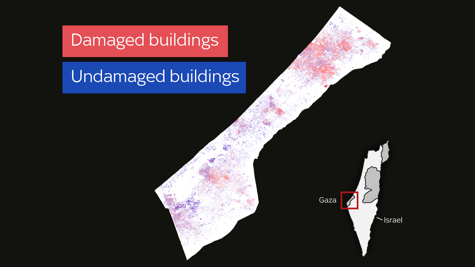 Scale of vast tent city in Gaza revealed - with destruction leaving ...