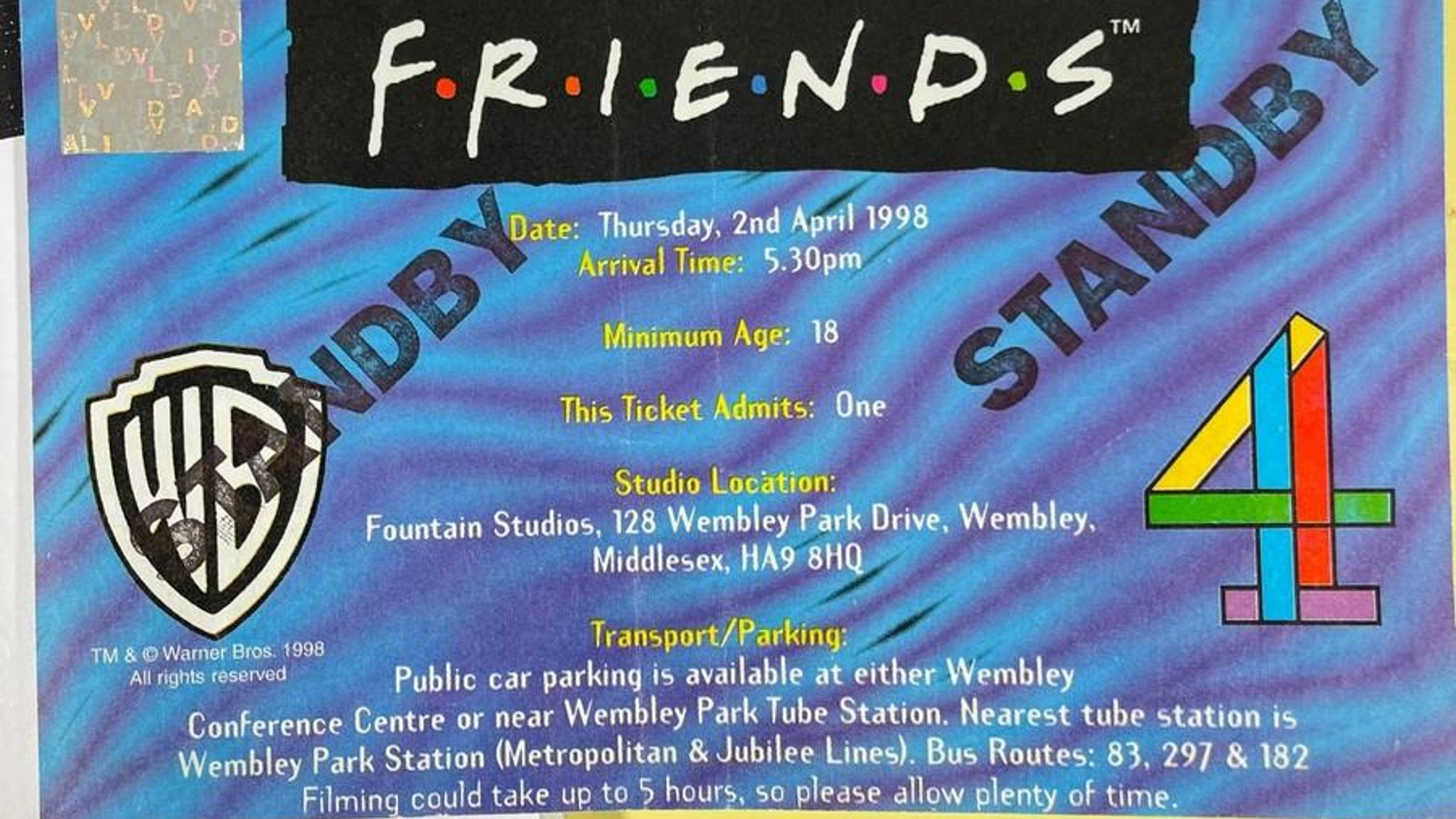 Friends scripts of iconic wedding episodes up for auction - 25 years ...