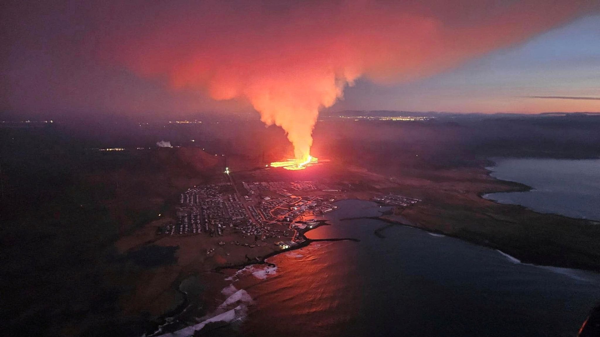 Iceland volcano eruption: Drone footage shows scale of disaster as ...