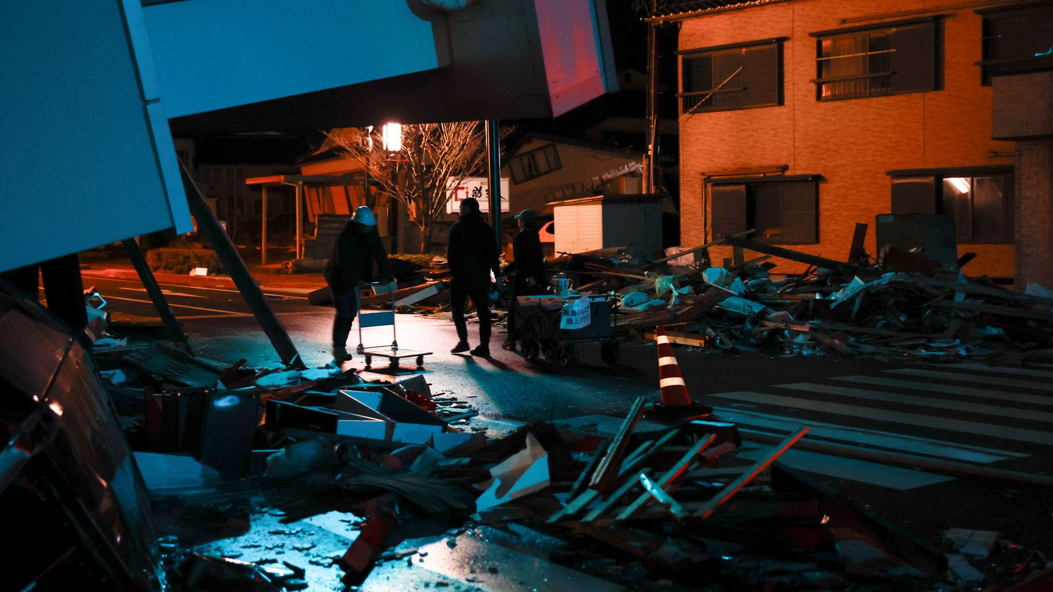 Japan earthquake: Woman in 90s rescued from collapsed home five days ...
