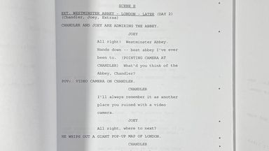 Friends scripts of iconic wedding episodes up for auction - 25 years ...