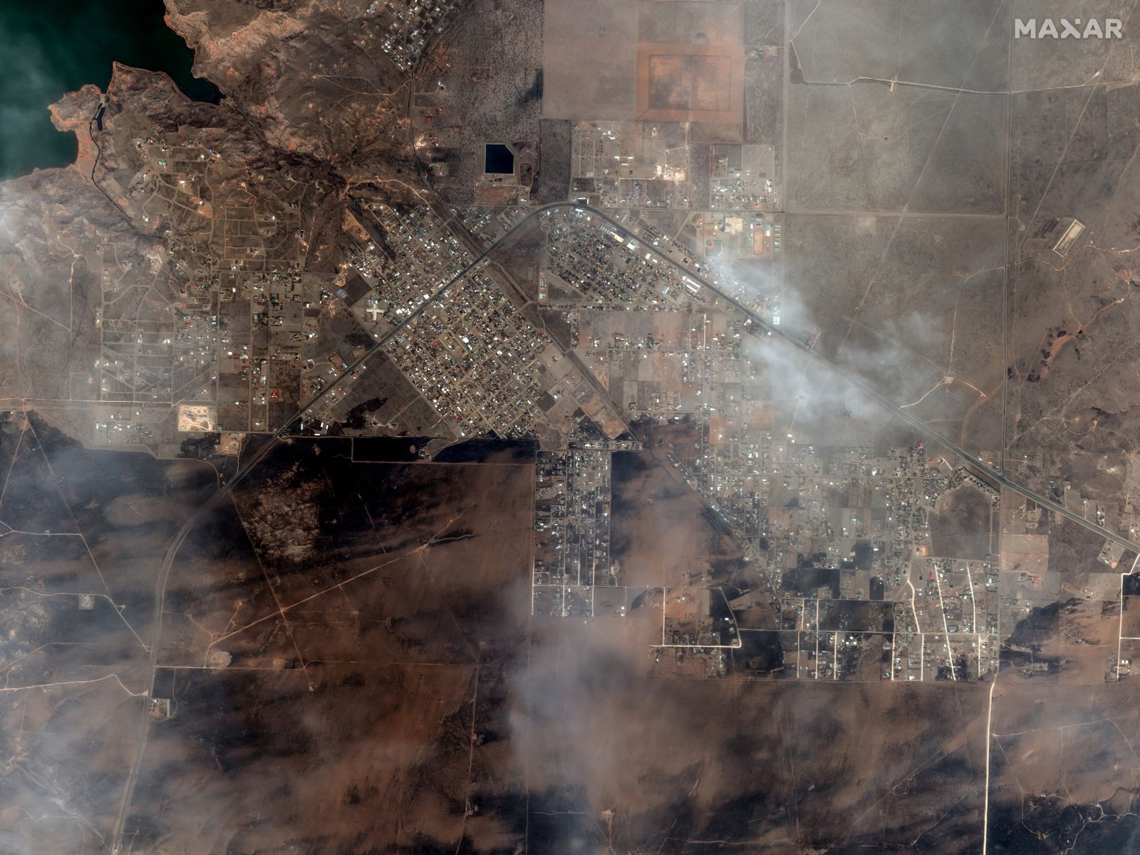 Texas wildfires: Satellite images show extent of devastation | US News ...
