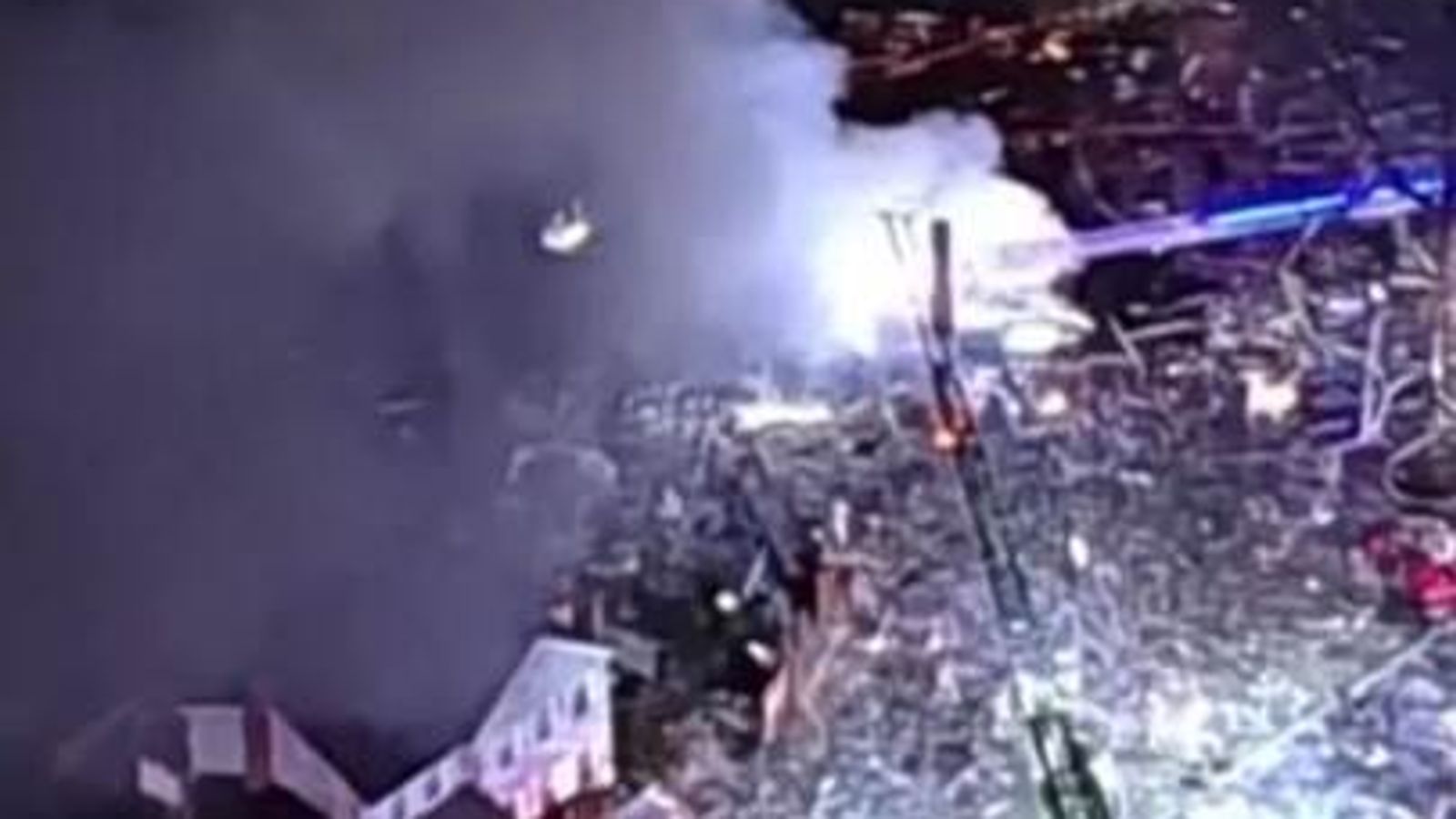 Moments after massive house explosion in Virginia kills one firefighter ...