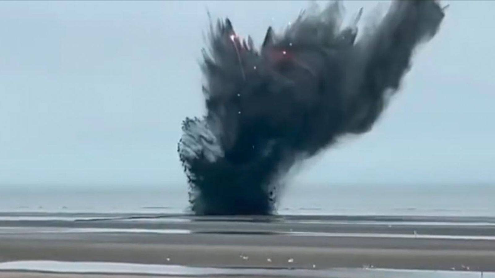 Second World War-era bomb safely detonated after being found on Belgian ...