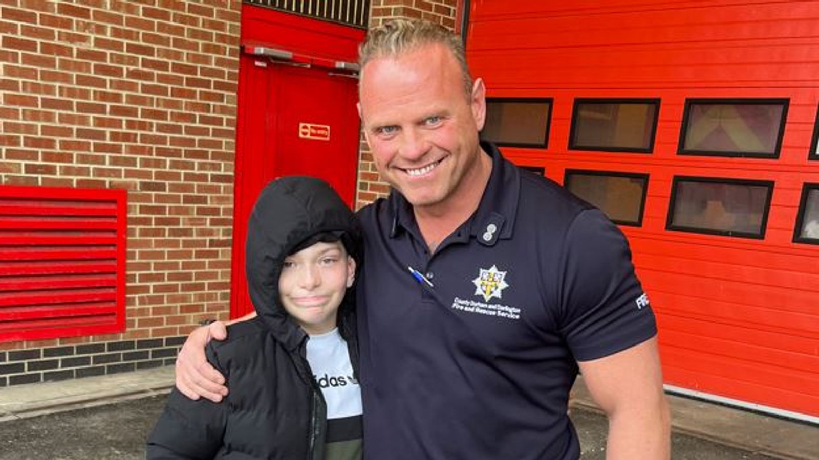 Boy, 10, meets the Peterlee firefighters who rescued him from burning ...