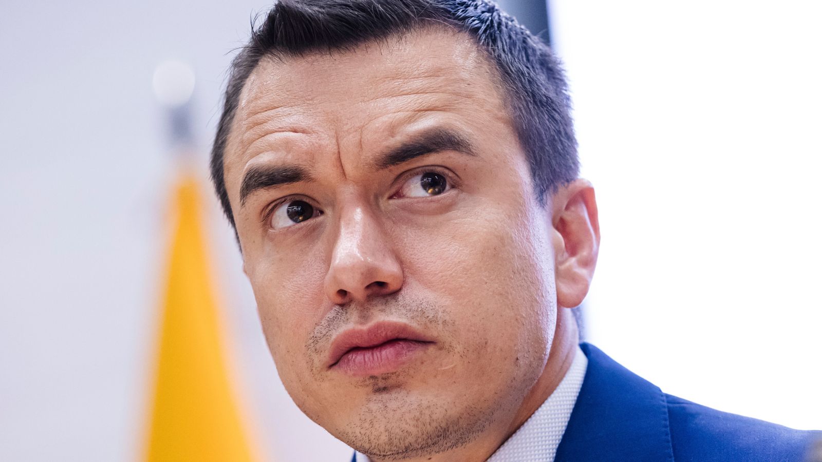 Ecuador's 36-year-old president is taking on powerful cartels - but he needs to stay alive ...