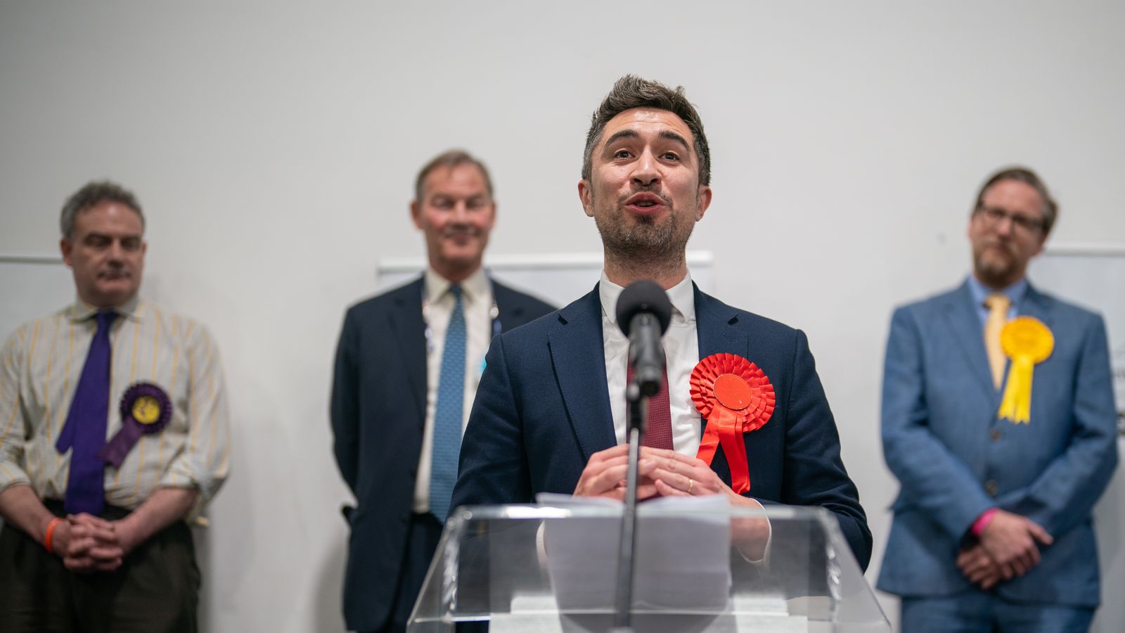 New Kingswood MP Damien Egan speaks to Sky News after by-election win ...