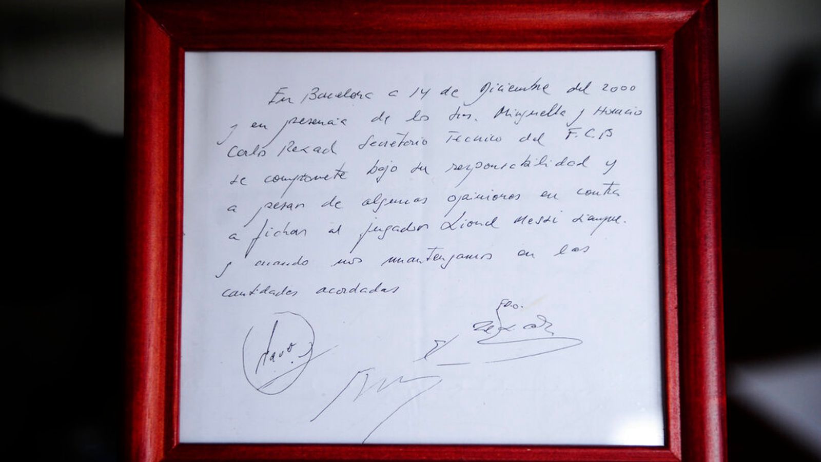 Napkin used to sign 13-year-old Lionel Messi to go up for auction ...