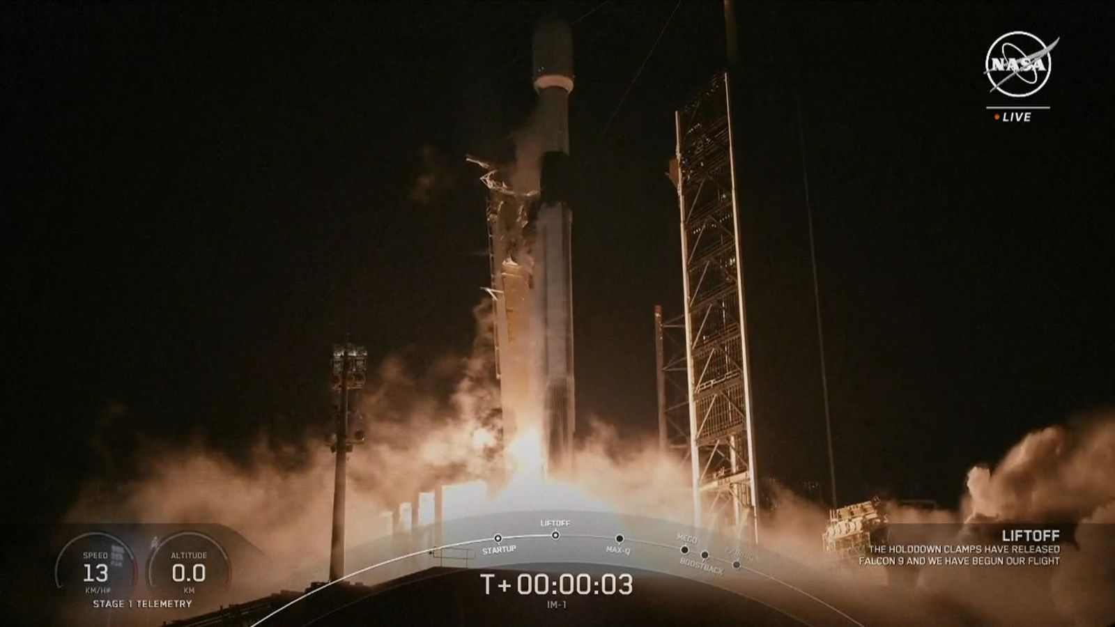 SpaceX rockets heads to moon's south pole to help find water | Science ...
