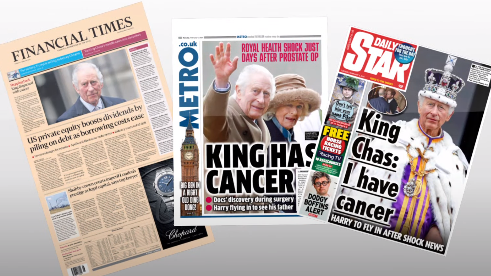 Press Preview: Tuesday's papers on King's cancer diagnosis | News UK ...