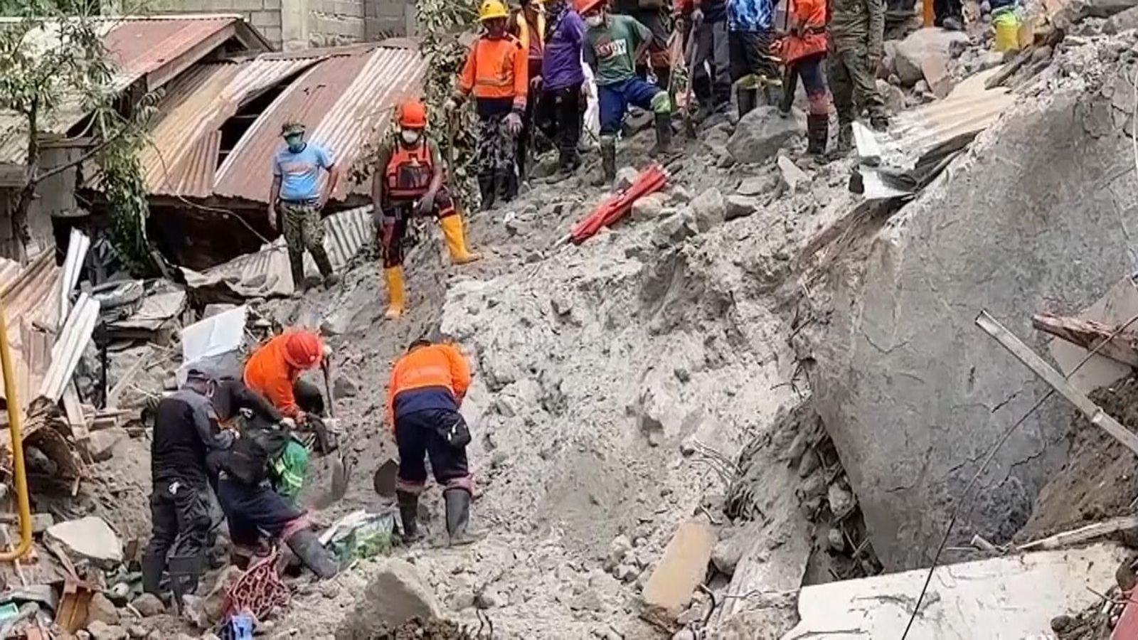 Multiple people have been killed after a landslide occurred in southern Philippines, with dozens ...