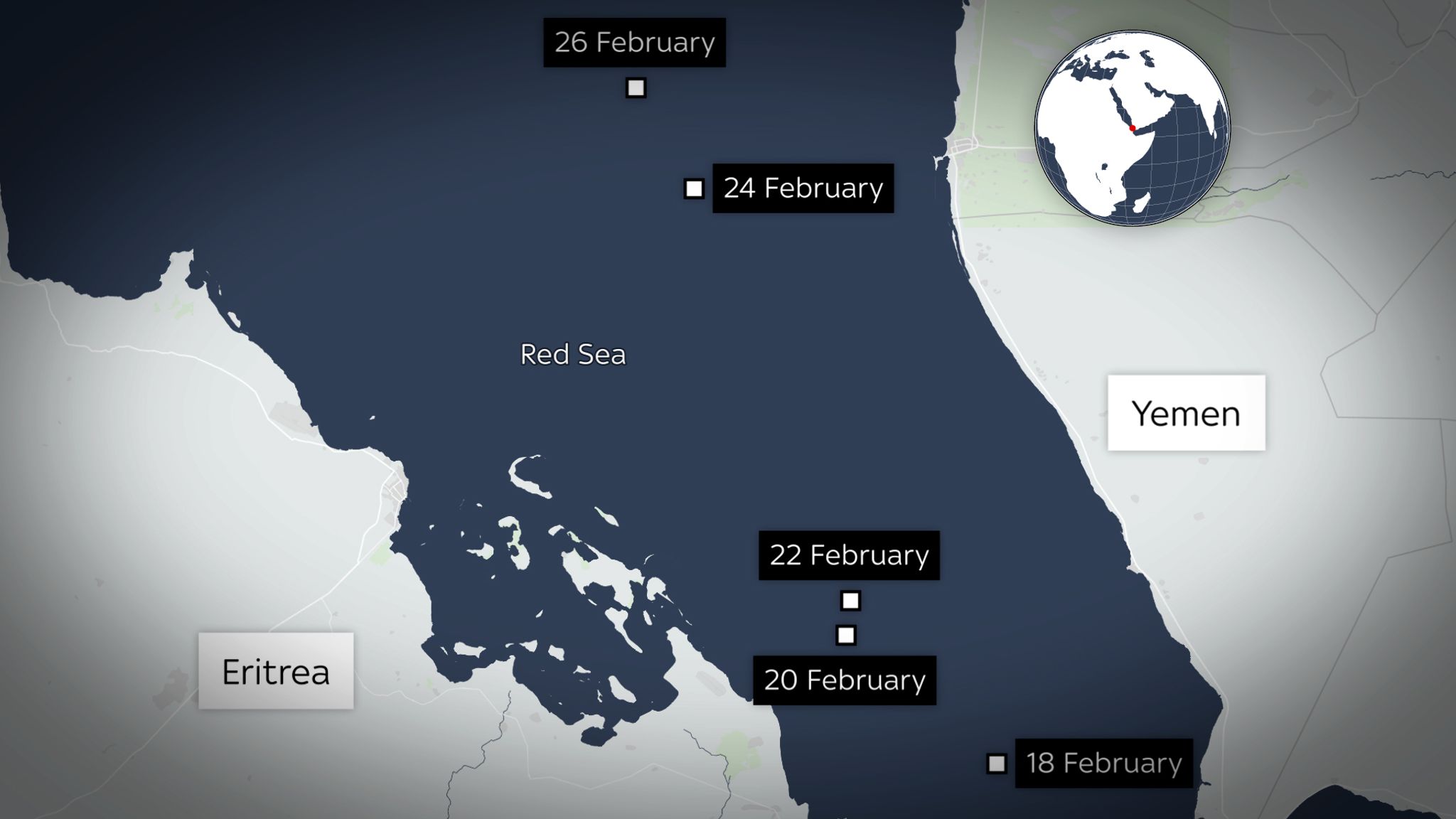 Ship sinking in Red Sea after Houthi attack drifts north - as US Navy ...