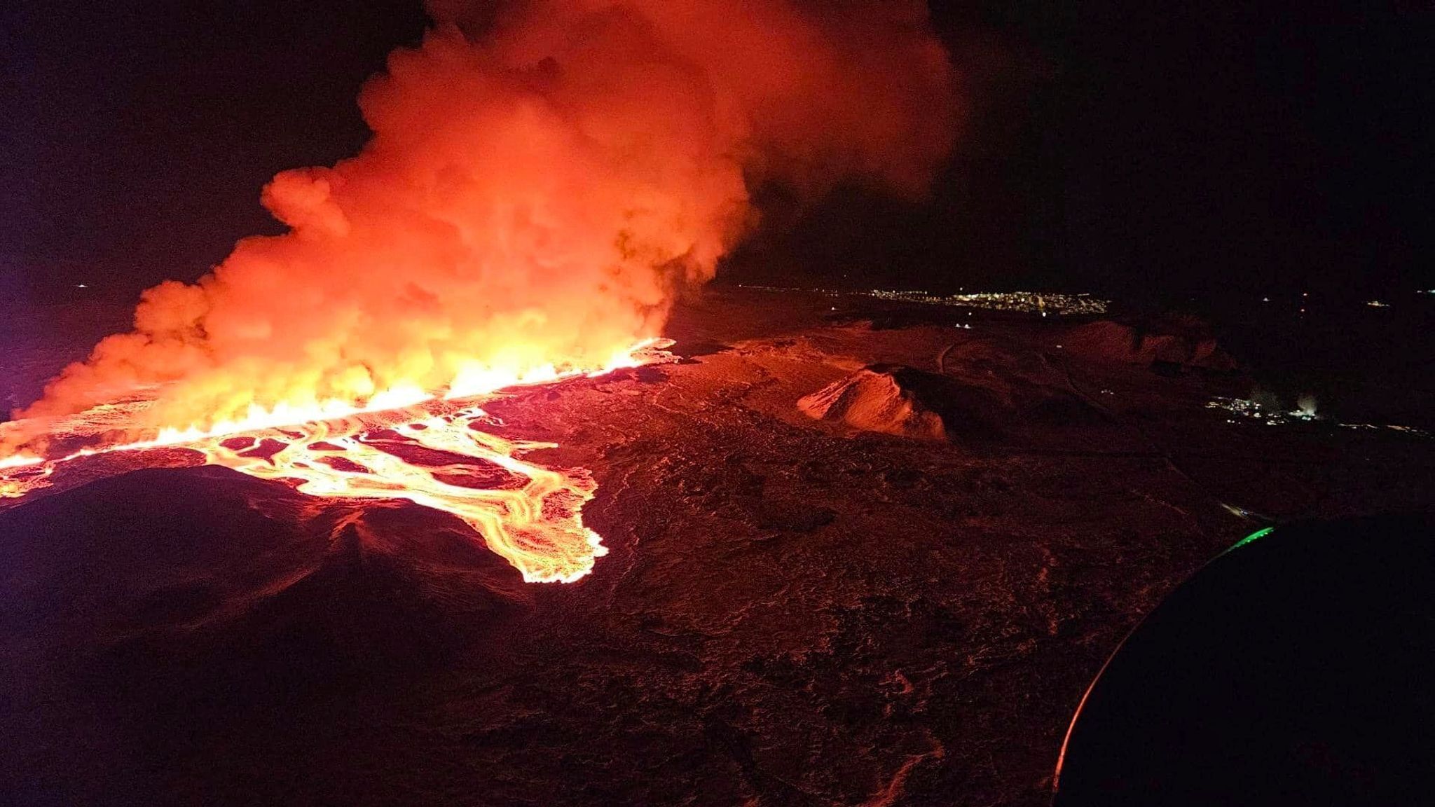 Iceland Volcano Enormous Lava Flow Engulfs Road After Another Eruption