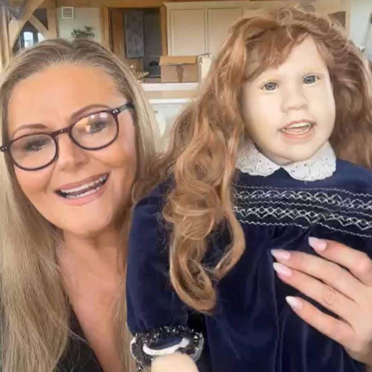 Celebrity psychic Deborah Davies buys 'creepy' doll from Edinburgh charity shop | UK News | Sky News