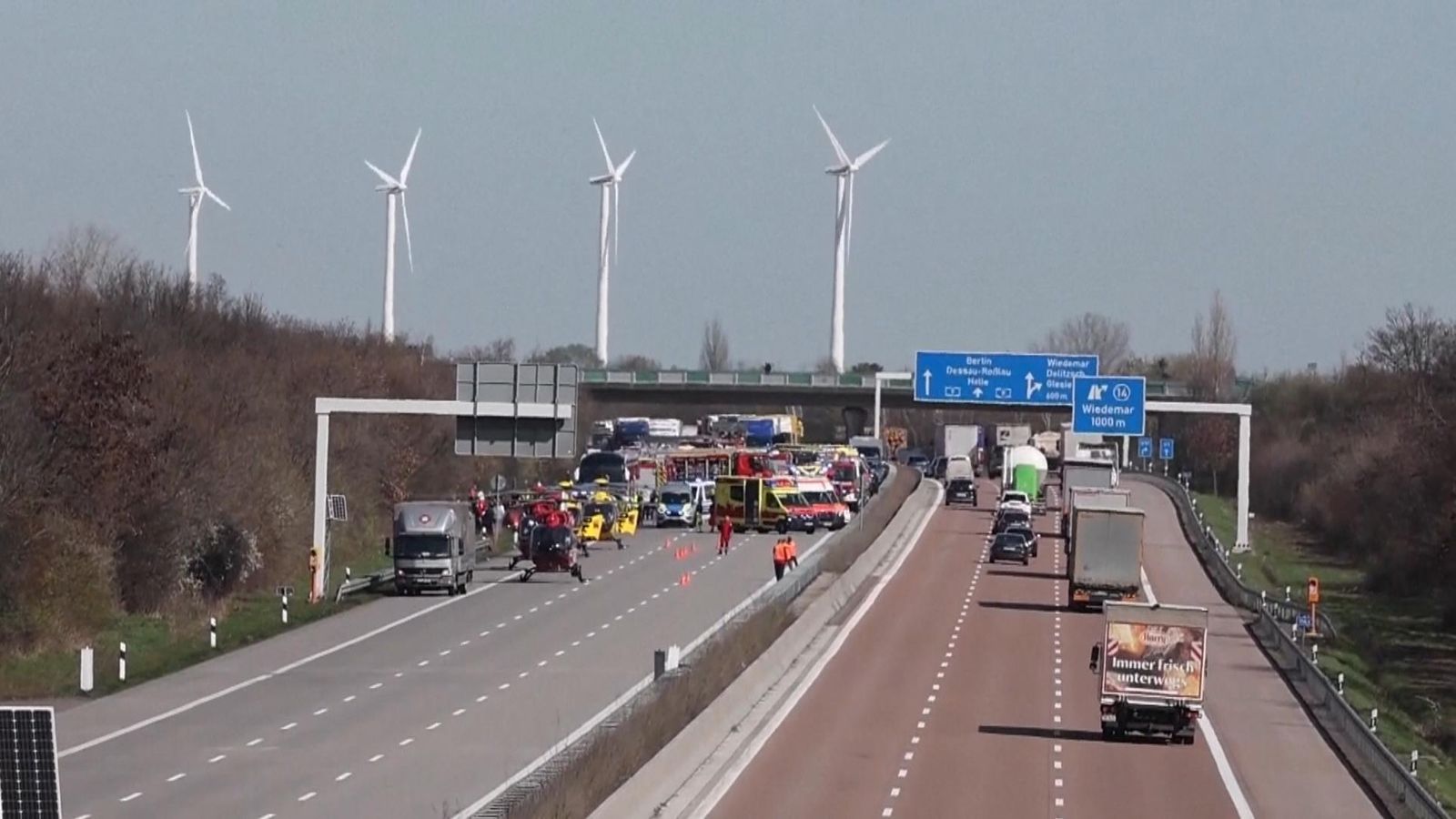 Several people killed after bus crashes on German motorway | World News ...