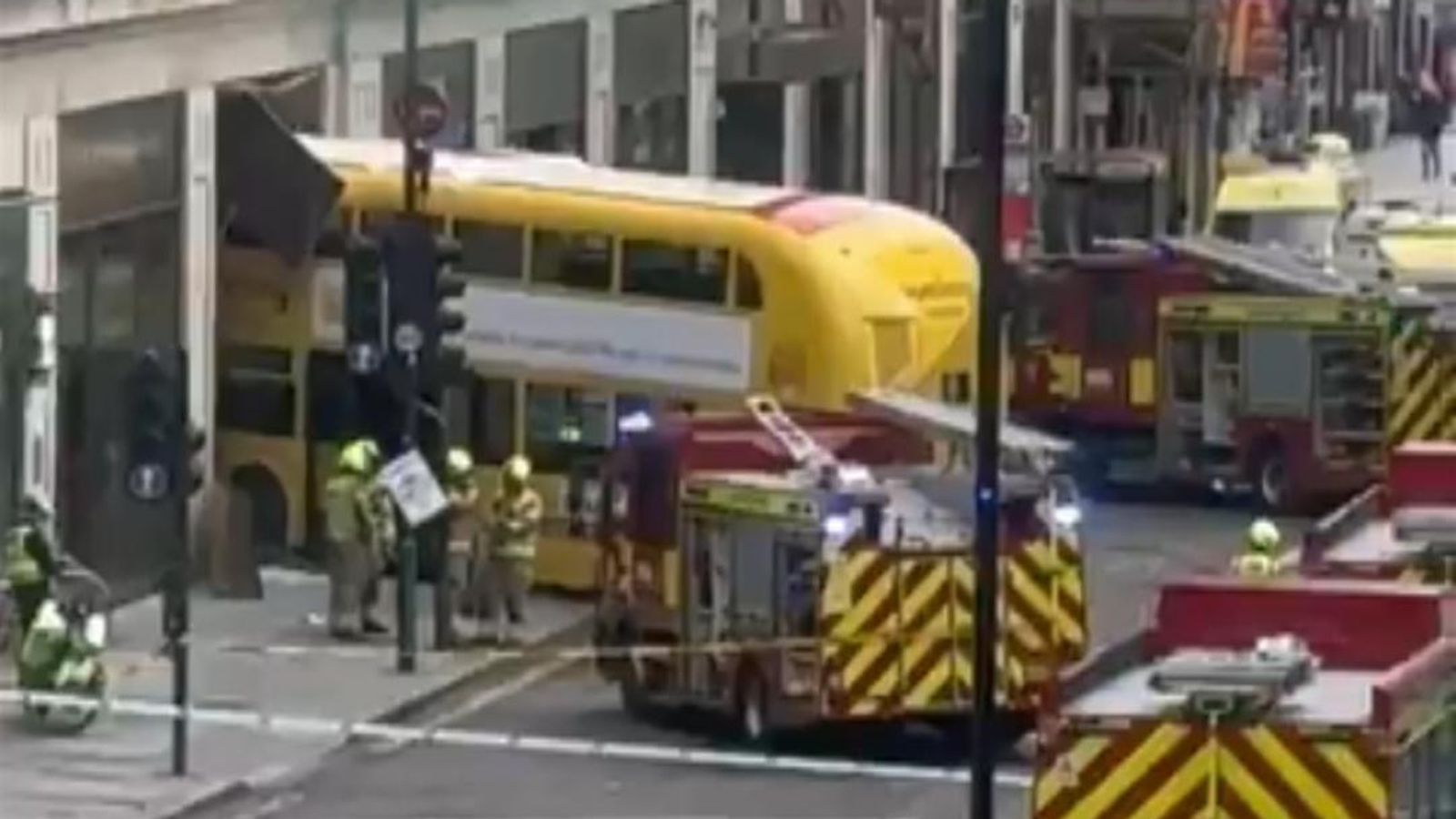 Double-decker bus crashes into pub near Oxford Street in London | UK ...