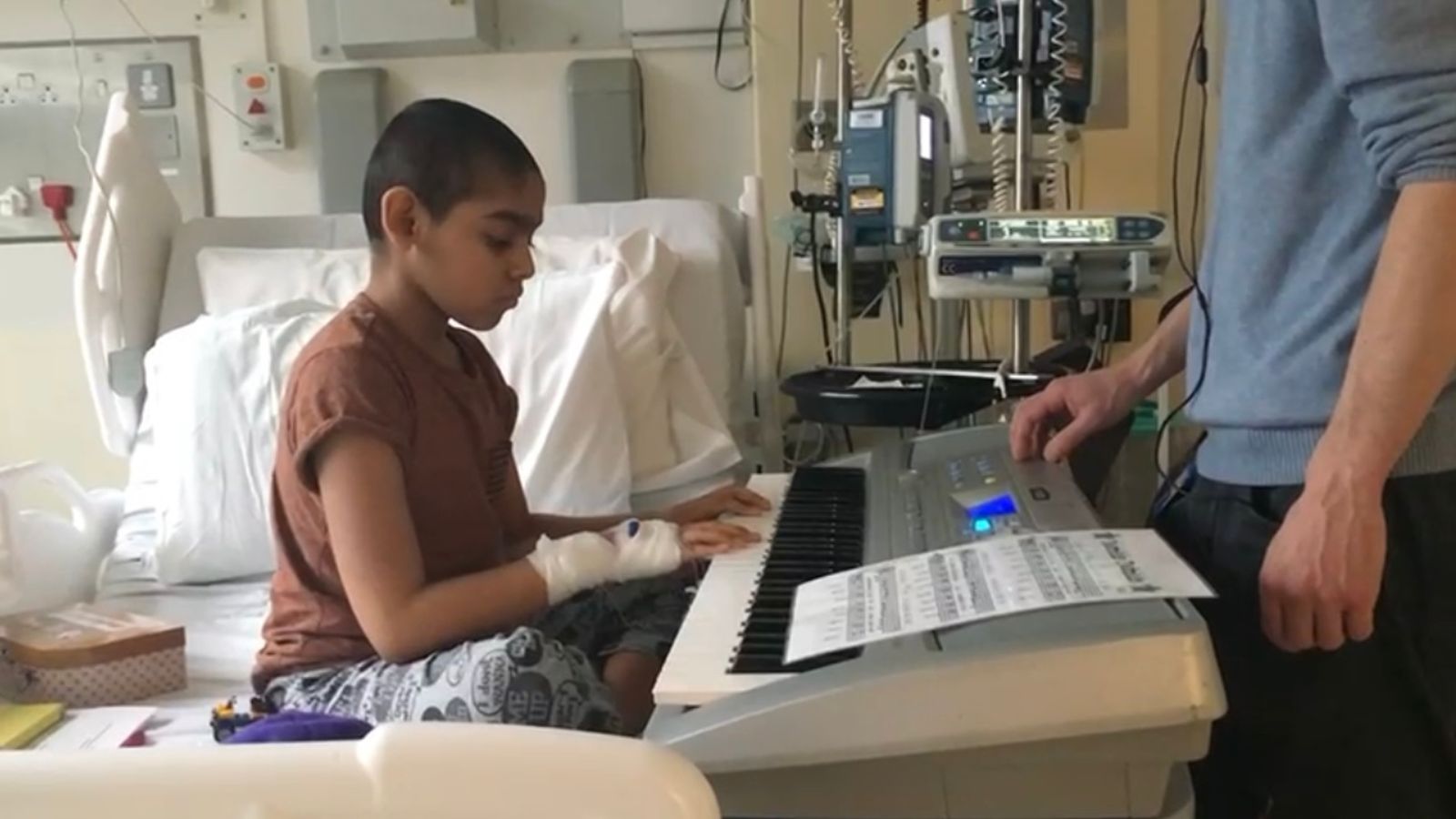 First child given pioneering cancer treatment | UK News | Sky News