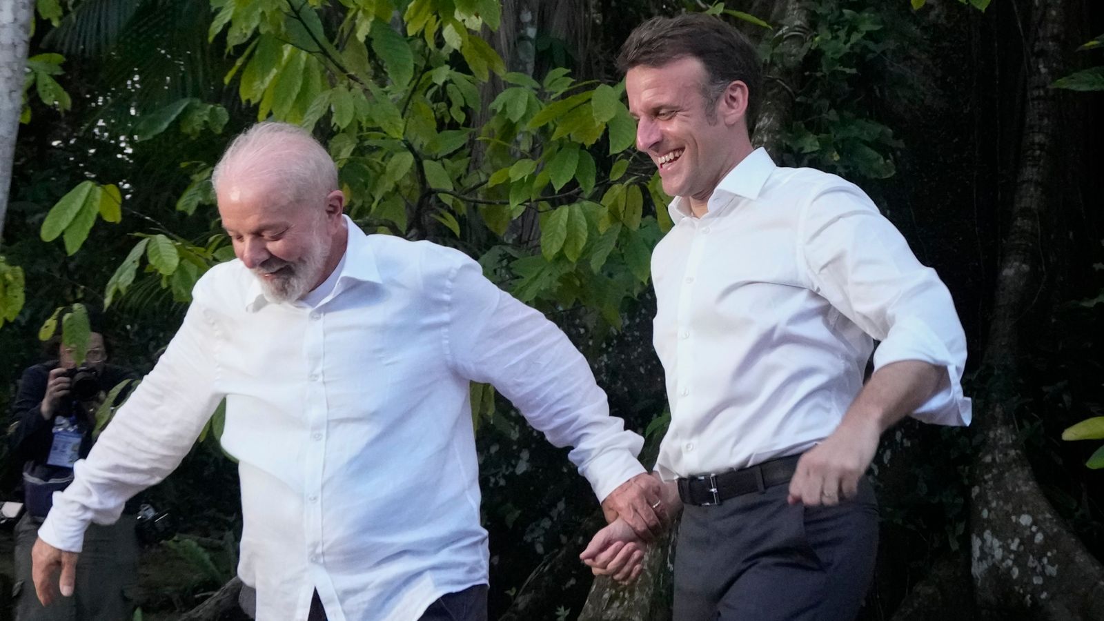 Macron and Lula 'bromance' on Brazilian island sparks social media ...