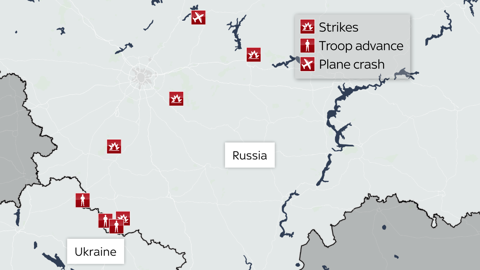 Border skirmishes, drone strikes, and a plane crash: Violence in Russia ...