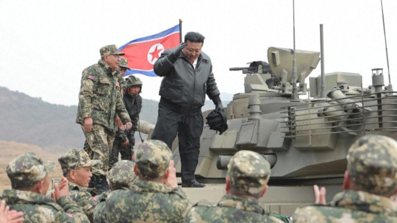 North Korean leader Kim Jong Un drives country's new battle tank | News ...
