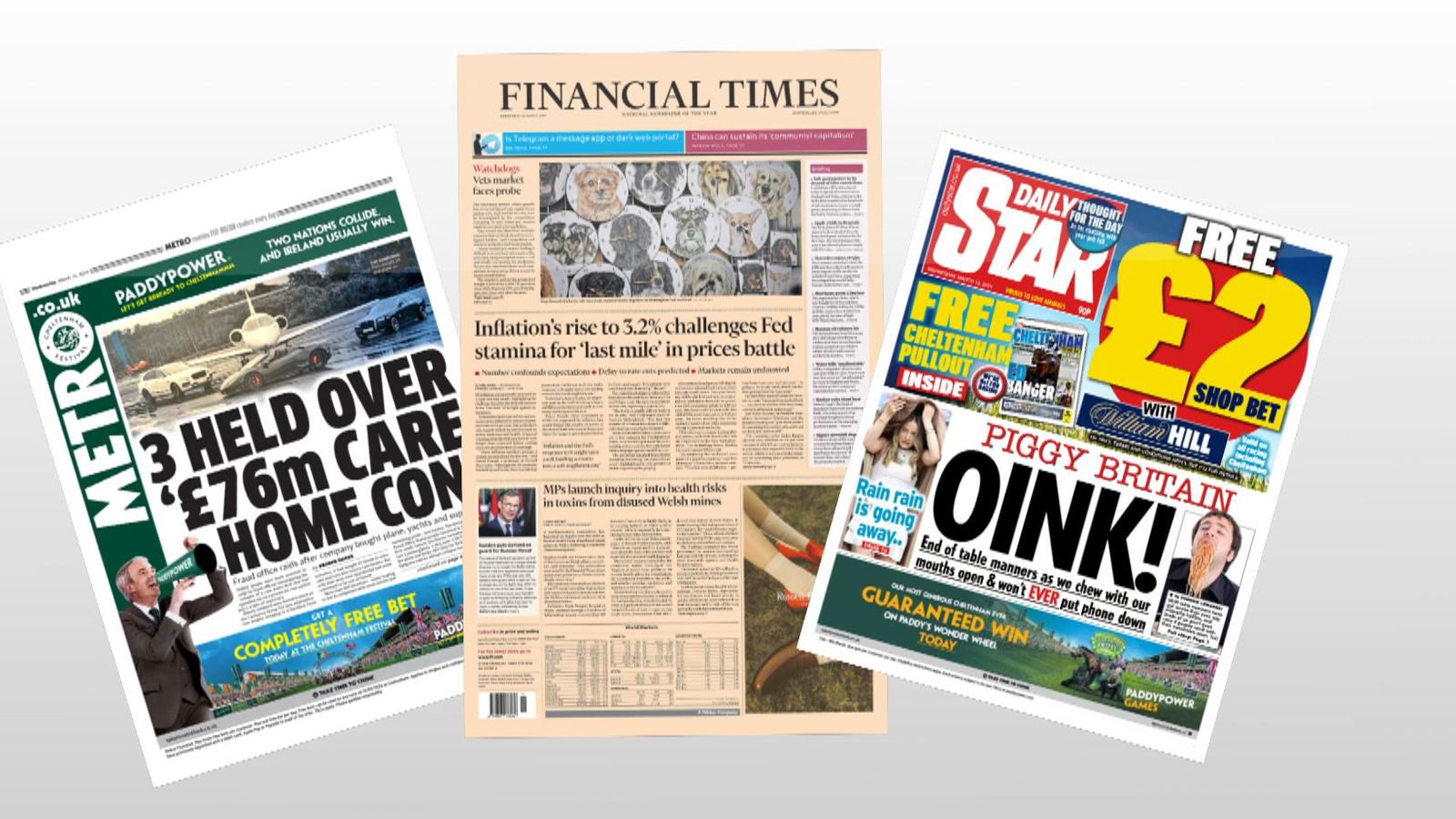 Press Preview: Wednesday's front pages | UK News | Sky News