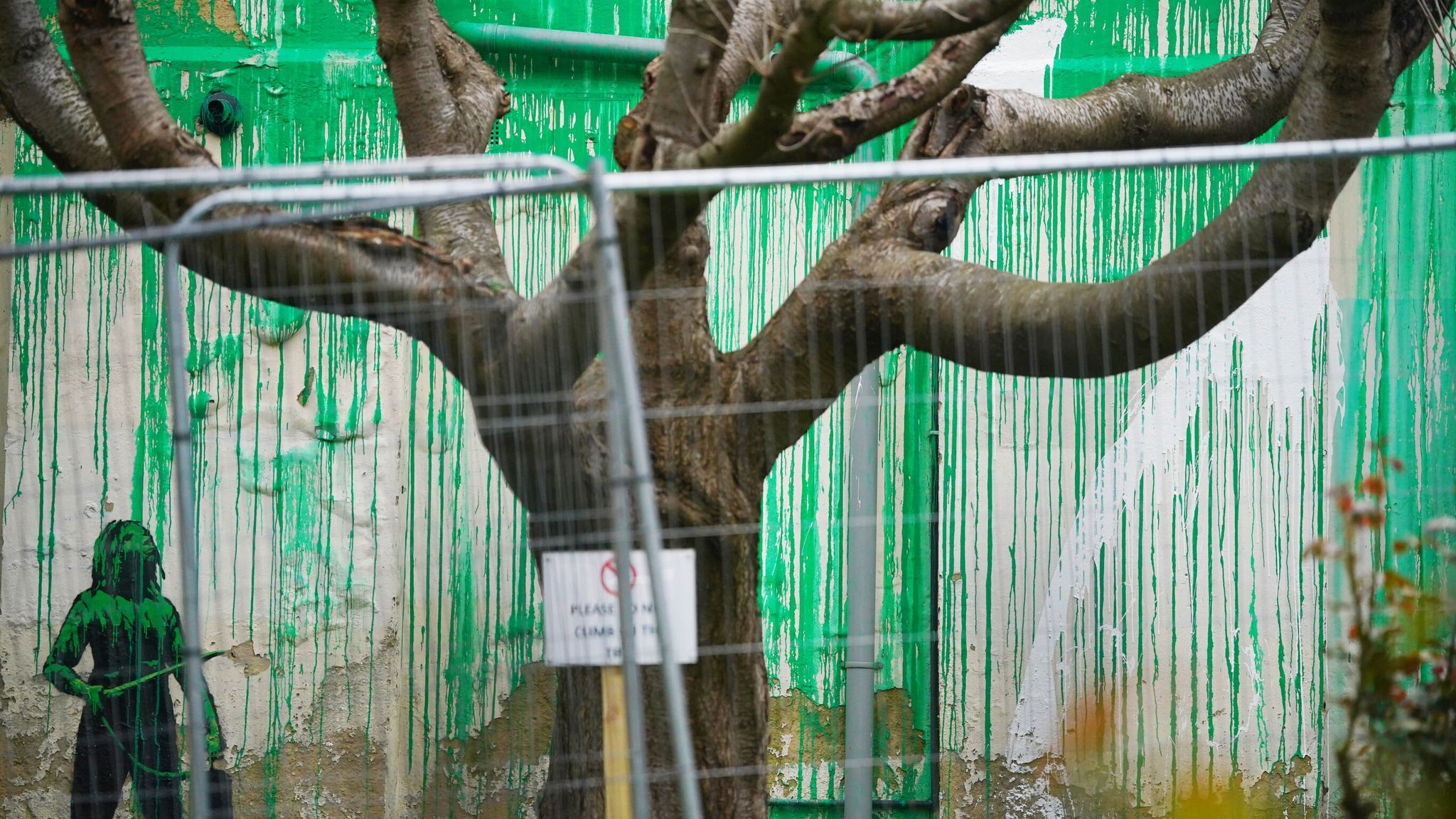 New Banksy mural in north London vandalised and defaced after appearing ...