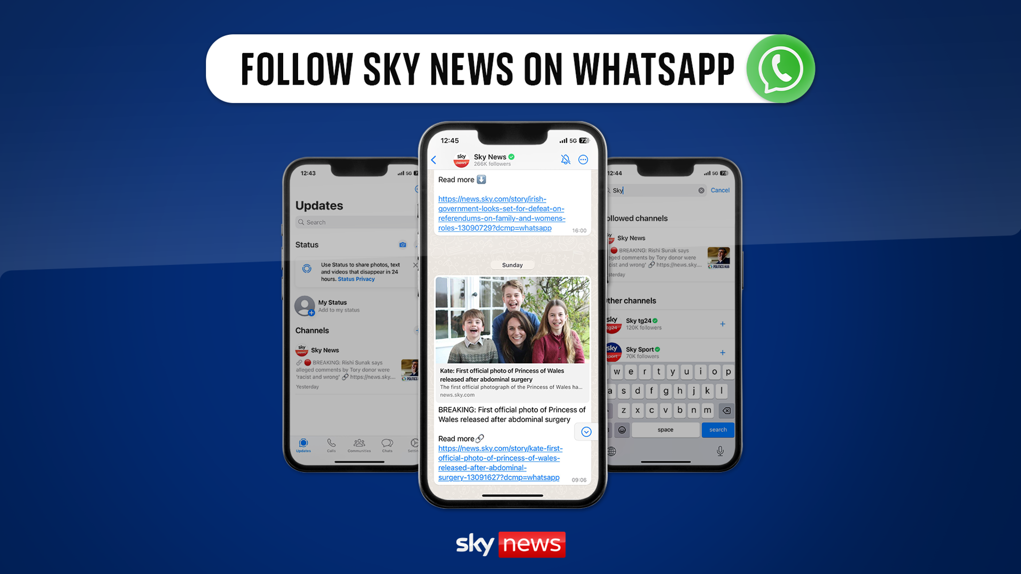 Sky News is on WhatsApp - here's how to get our updates | UK News | Sky ...