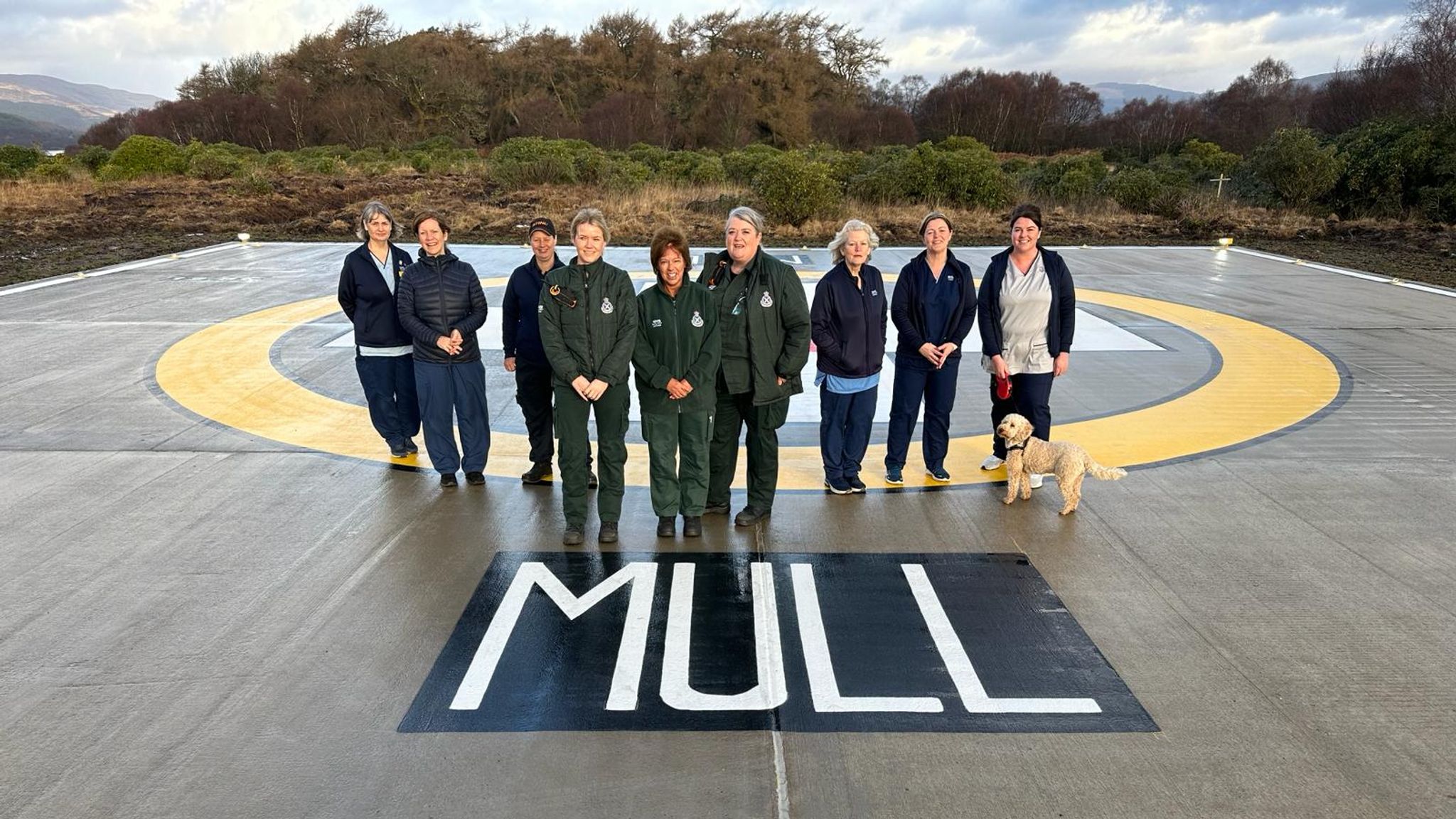 Emergency helipad opens on Isle of Mull | UK News | Sky News
