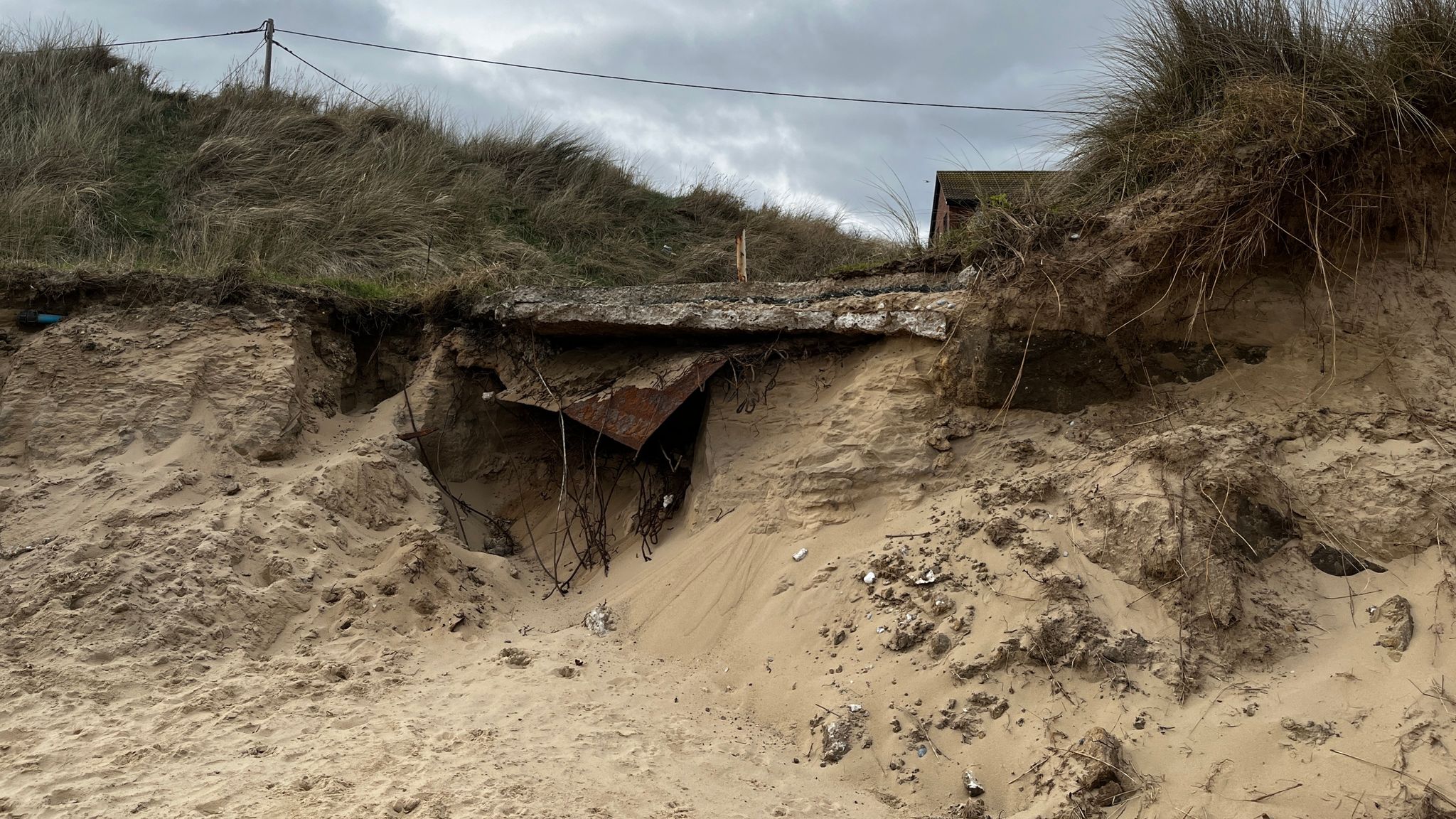 Homes being swallowed up by the sea - as rate of coastal erosion ...