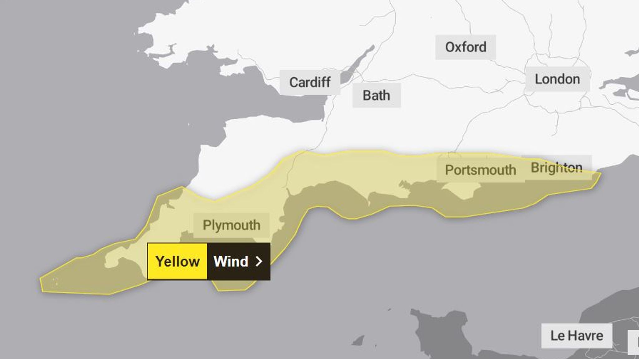 Warning for strong winds issued by the Met Office as Storm Nelson ...