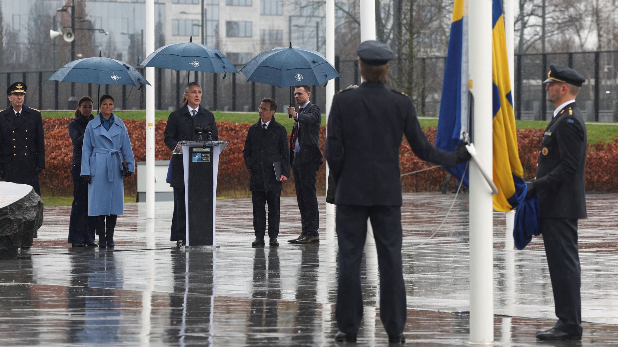 'We will share the risks': Sweden's NATO membership cemented in flag ...