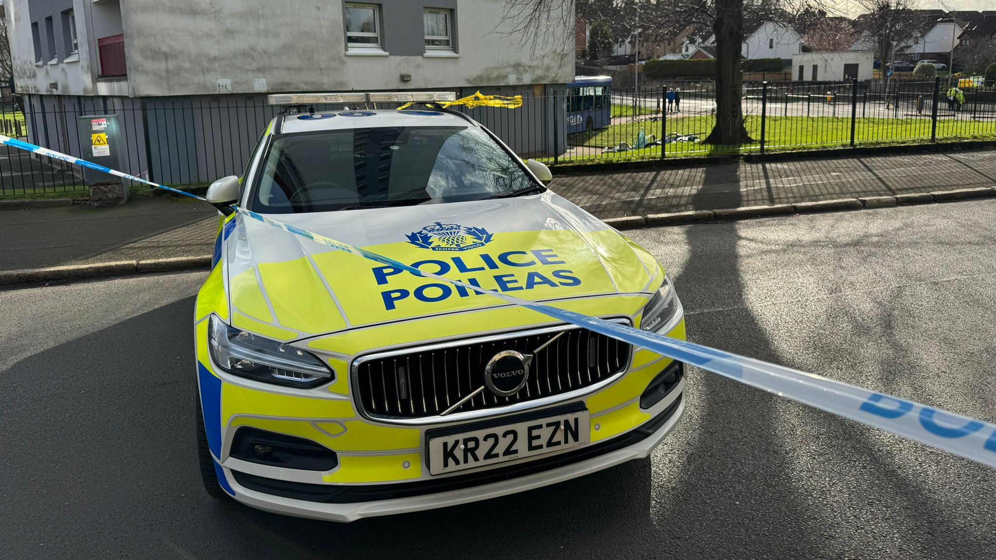Five people taken to hospital after bus crashes into block of flats in Paisley | UK News | Sky News