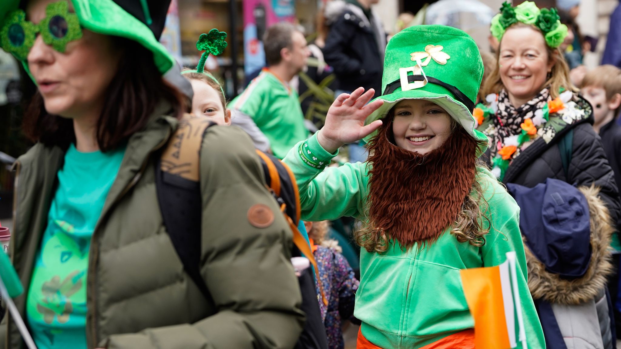 St Patrick's Day celebrated with parades, shamrocks - and three cheers ...