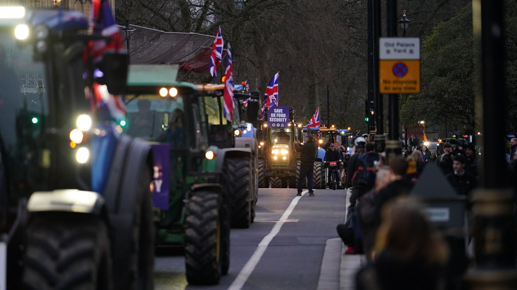 Tractors descend on Parliament over 'betrayal' of British farmers in ...