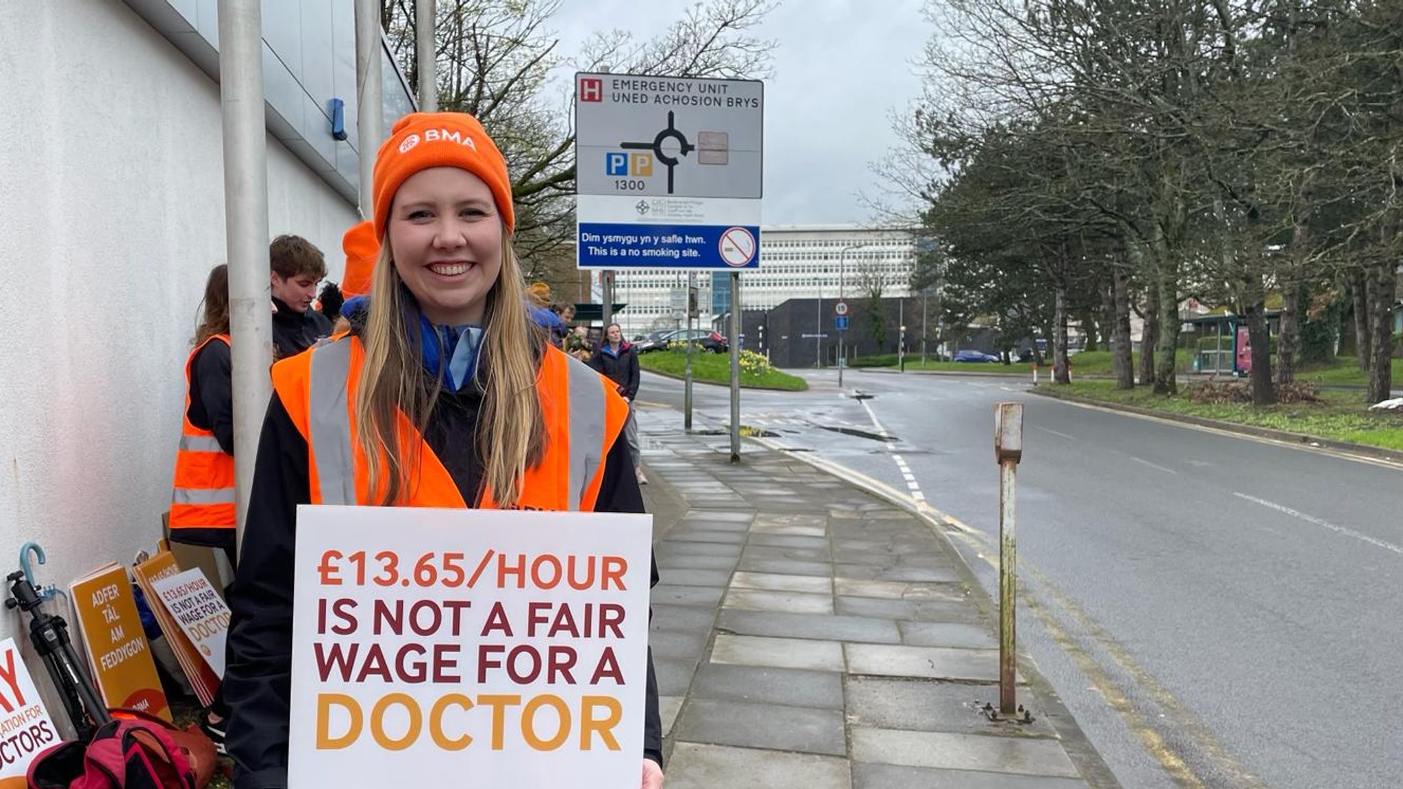 'Doctors leaving Wales in their droves' as BMA begins longest strike yet | UK News | Sky News