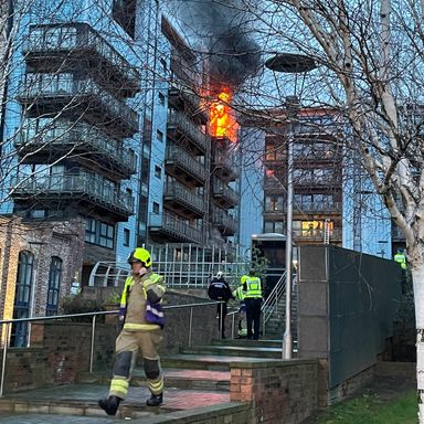 Firefighters injured and MSP among 100 residents evacuated from flats ...