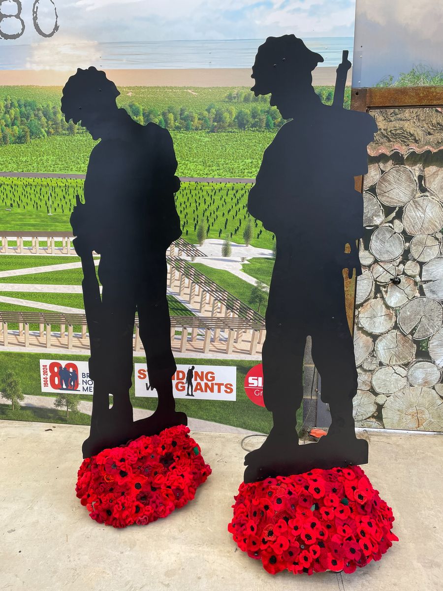 D-Day fallen remembered with 1,475 silhouette statues for 80th ...