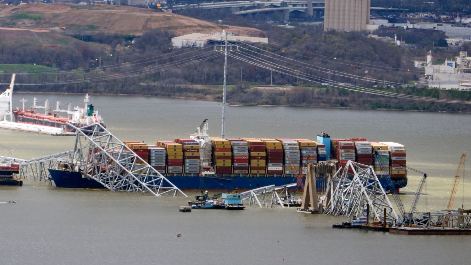Baltimore bridge salvage crews begin removing containers from cargo ...