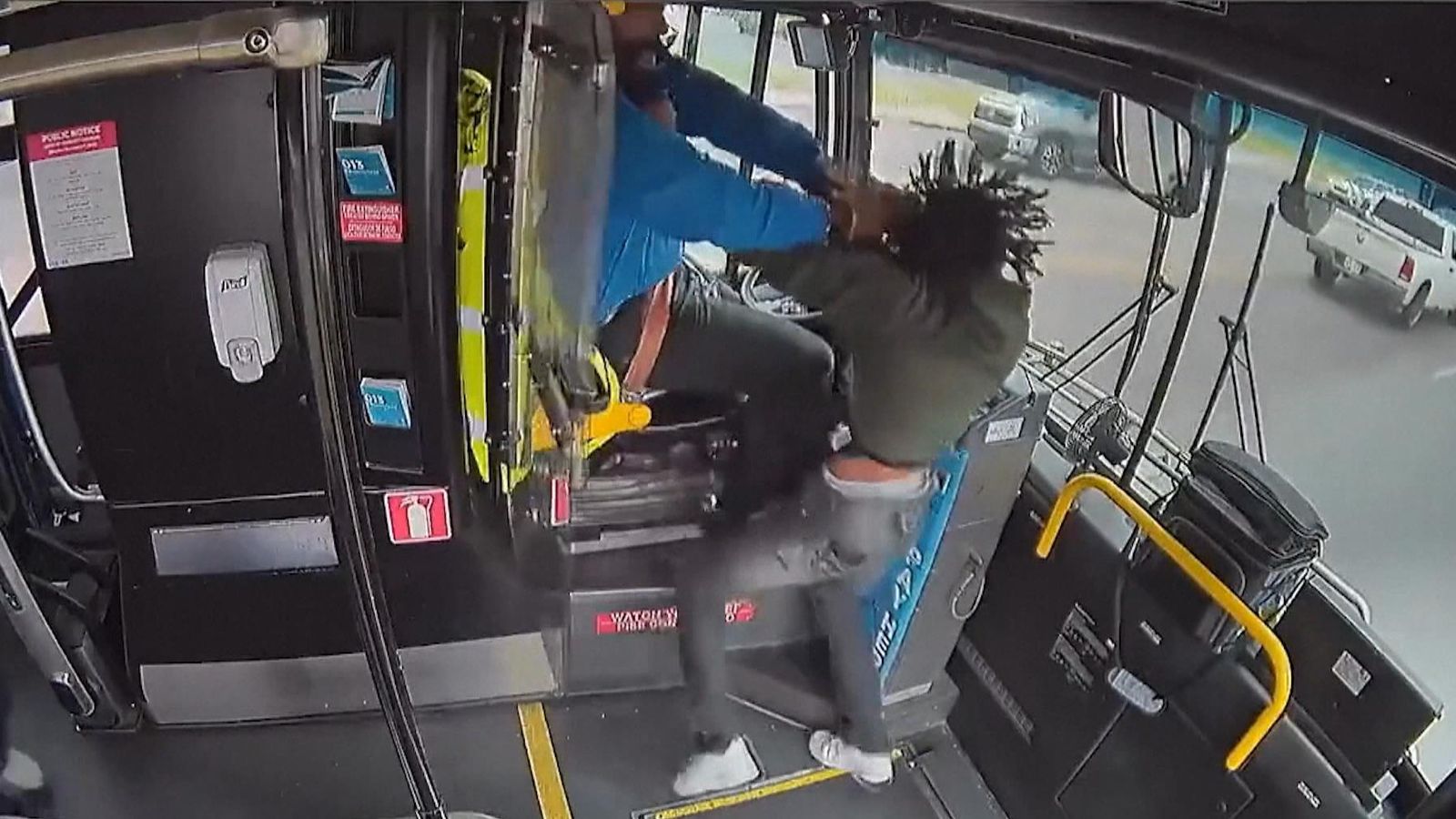 Oklahoma: Bus crashes as driver attacked by angry passenger | UK News ...