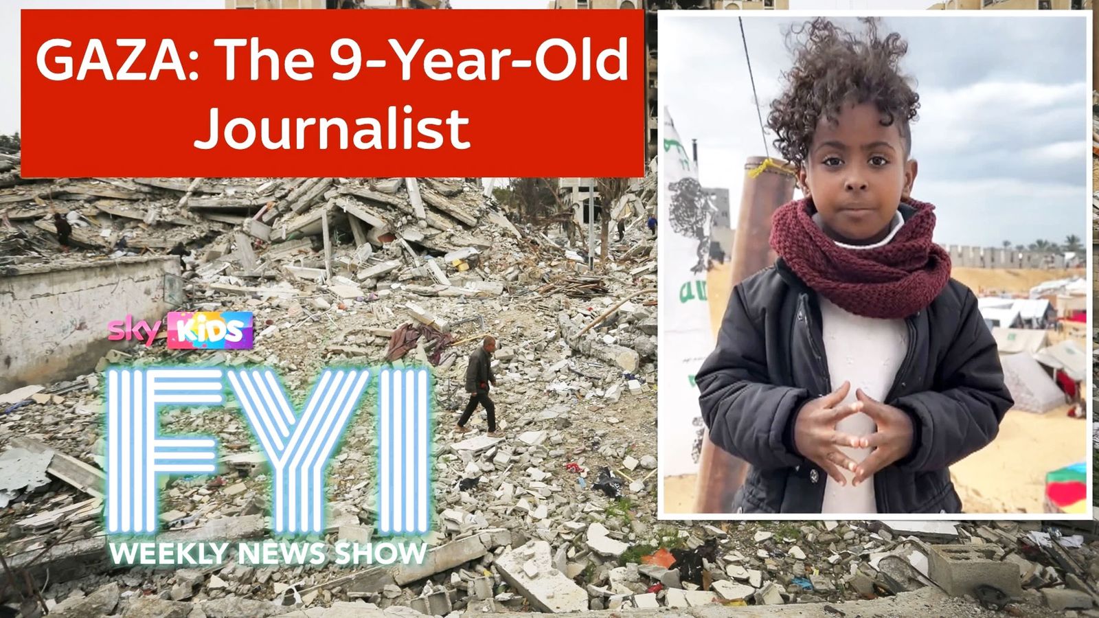 FYI: The nine-year-old journalist from Gaza | World News | Sky News