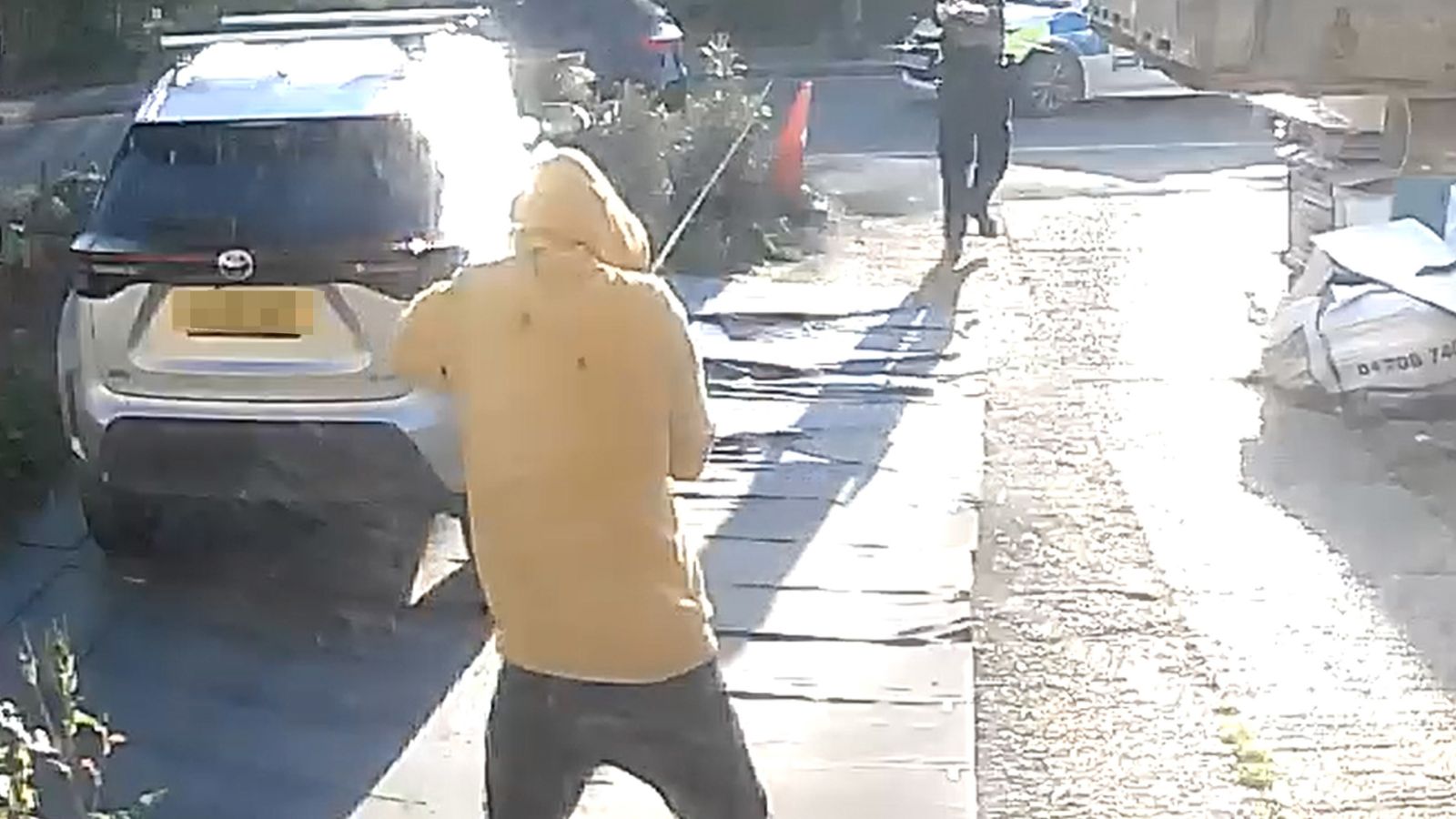 Video shows moment Hainault sword attack suspect is tasered and ...