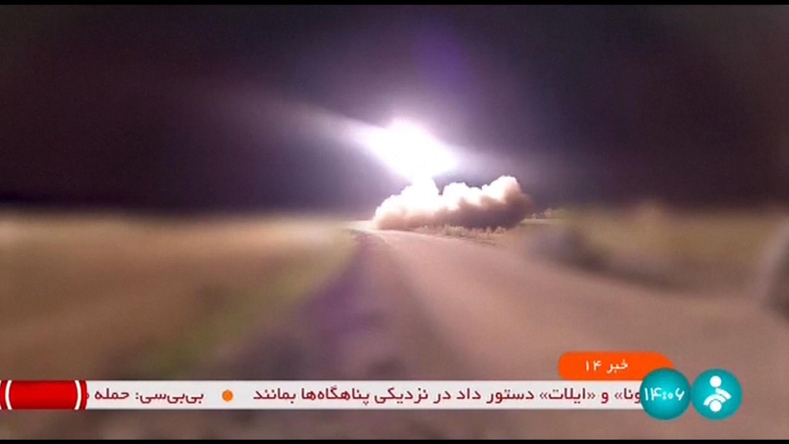 Iran attacks: Video released reportedly showing start of missile and drone attacks against ...
