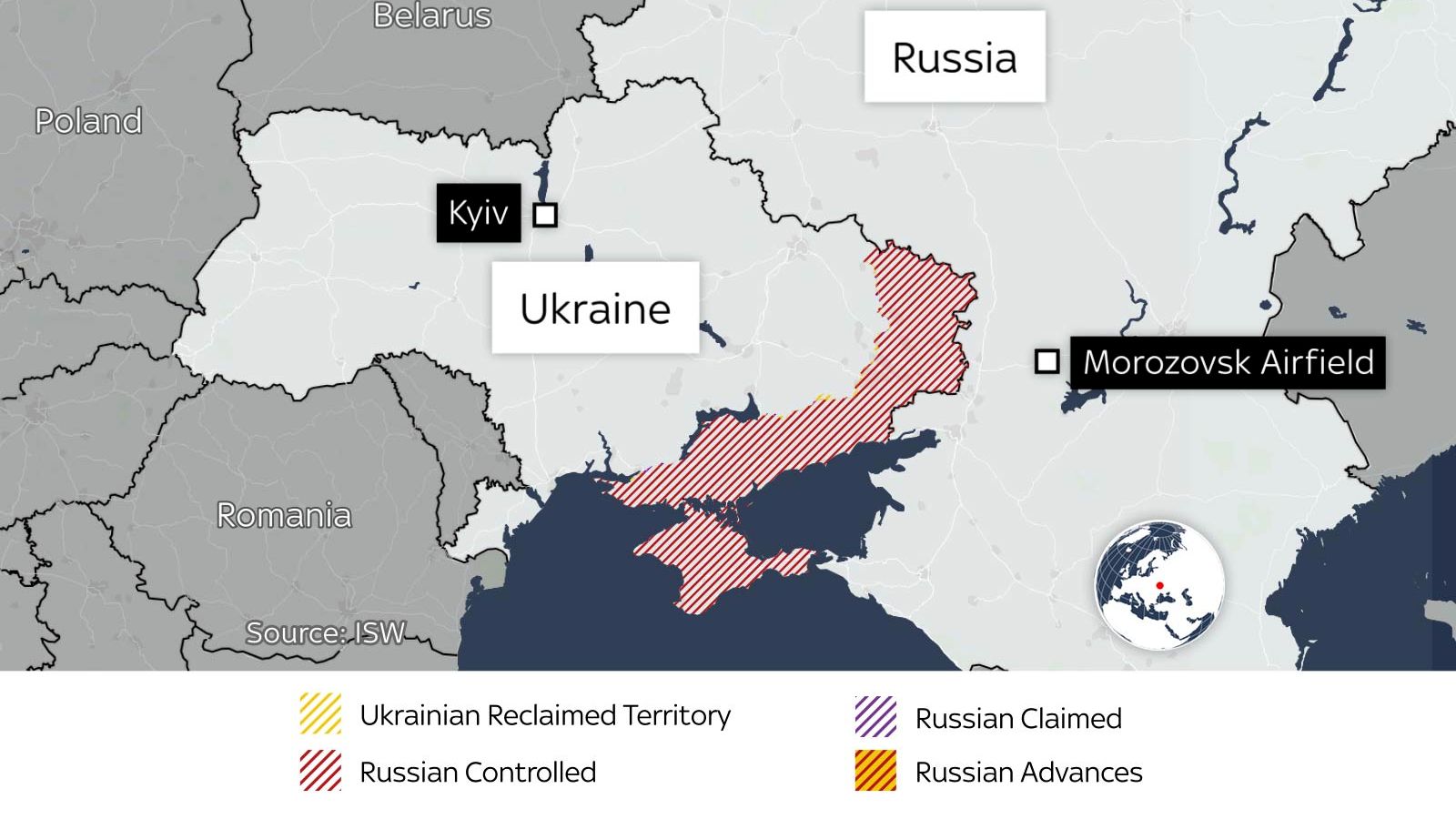 Ukraine carries out 'coordinated strikes' against military airbase ...