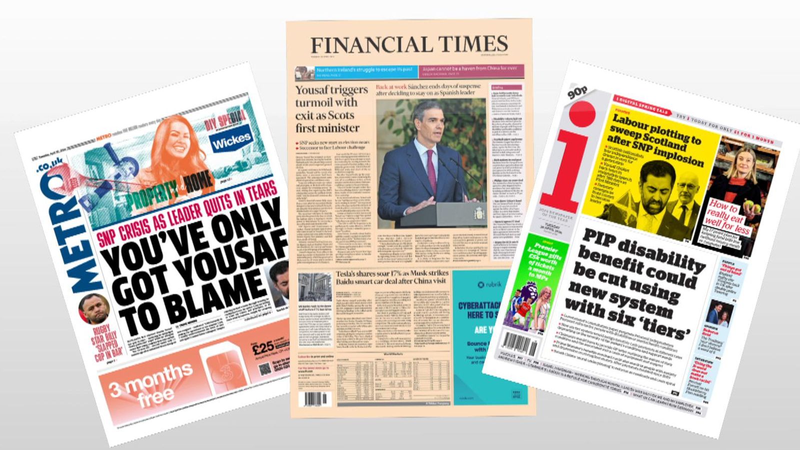 Tuesday's national newspaper front pages | UK News | Sky News